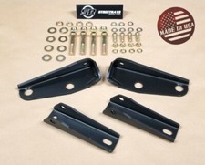 63-72 Chevy C10 Truck Front Shock Relocation Brackets Lowered Air Bag ...