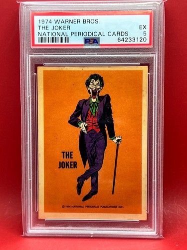 1974 WARNER BROS. THE JOKER NATIONAL PERIODICAL CARDS PSA 5 | eBay