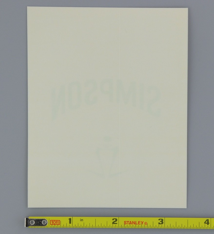 Simpson Safety Equipment Decal Sticker Original 70's Vtg Racing NHRA ...