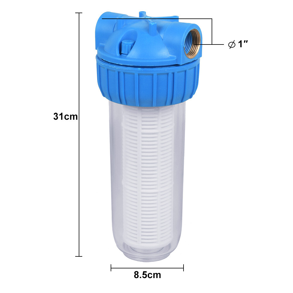 WASSERFILTER VORFILTER 1" 5000 L/h PUMPENFILTER FILTER HAUSWASSERWERK 8 ...