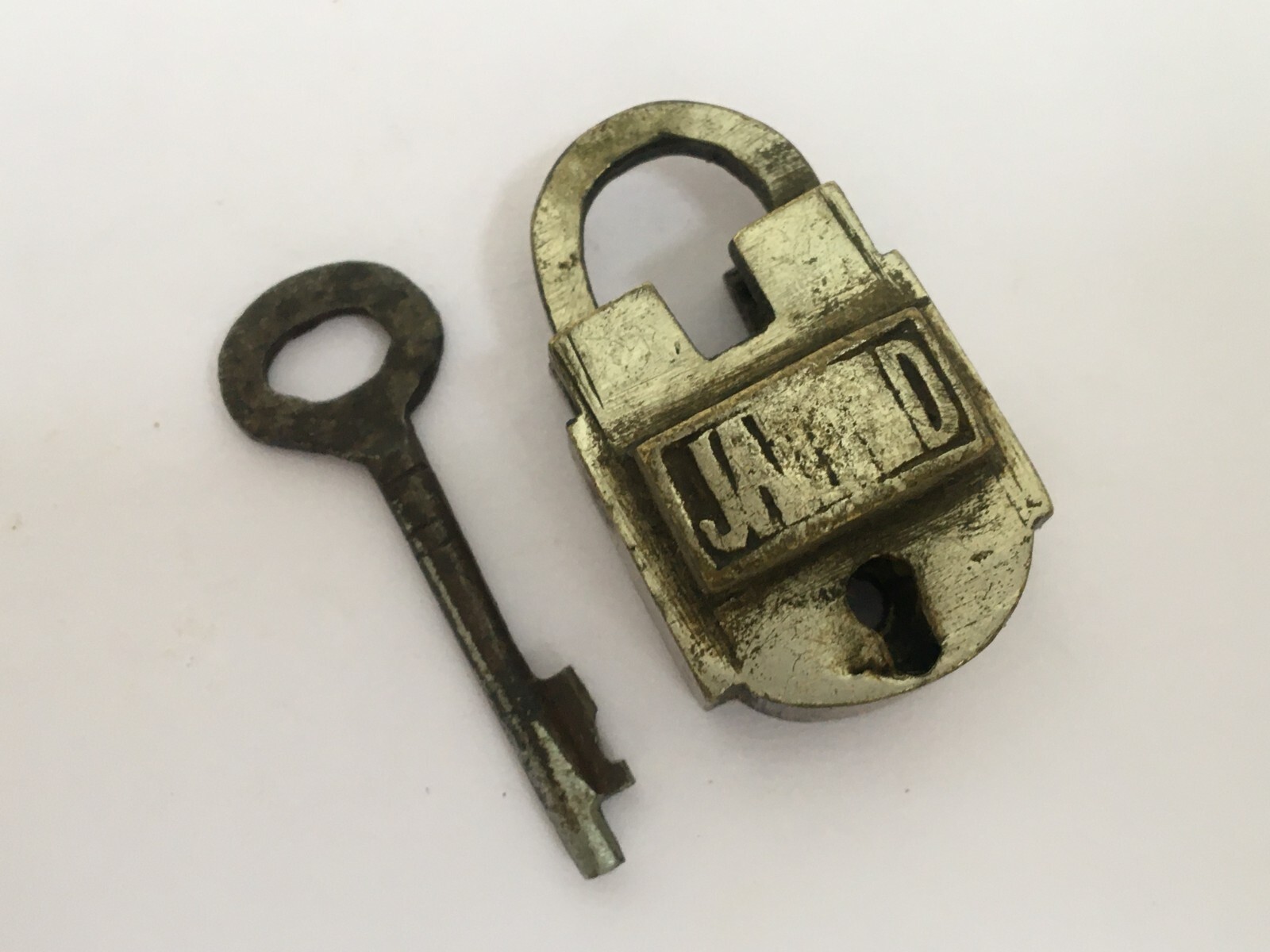 Lock Vintage Brass Padlock With Key Working Collectible Decorative Jai ...