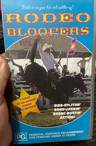 Rodeo Bloopers Volume 1 VHS VIDEO TAPE (bull riding) | eBay