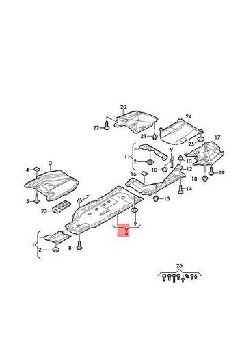 2017-2018 Audi A5 S5 Coupe Sportback AUDI SP 8W6825208C Underbody Trim ...
