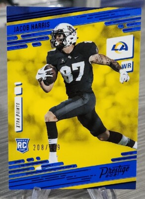 Jacob Harris 2021 Prestige/249 Blue Xtra Points Rookie RC Los Angeles ...
