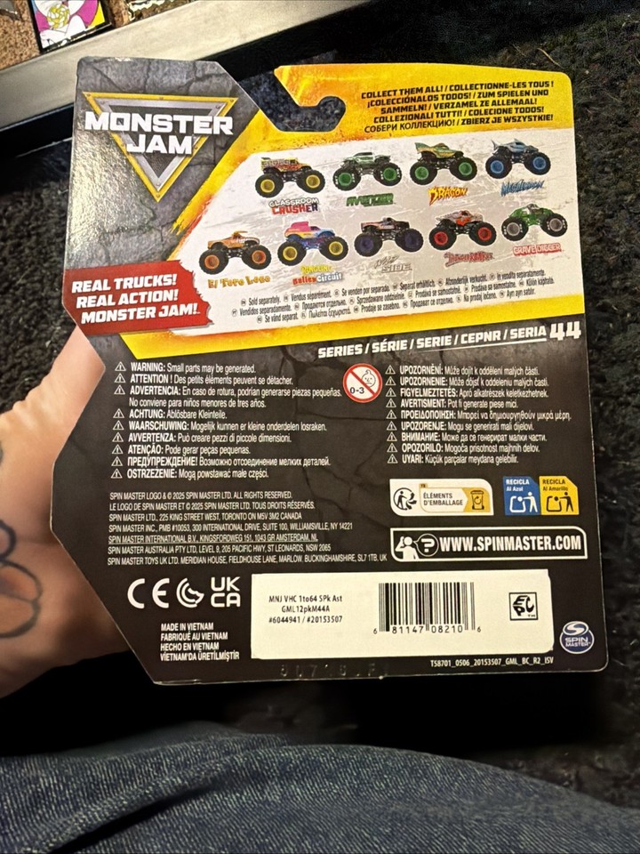 2025 Monster Jam ThunderROARus Legacy Trucks Series 44 Spin Master ...