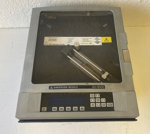 ANDERSON-NEGELE CHART RECORDER AV-9000 (Looks Has A Broke Part Look At ...