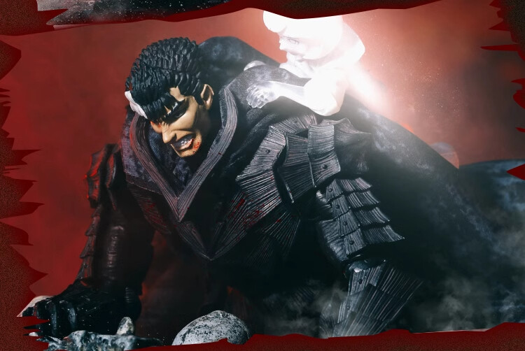 1/12 Custom Black Cloak Cape For 6'' Berserk Guts Black Swordsman（No ...