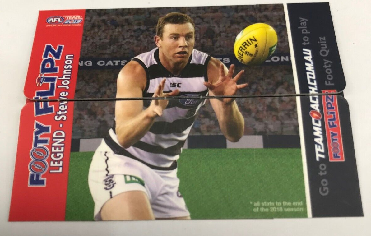 2019 AFL TEAMCOACH CARD FOOTY FLIPZ DOUBLE SIDED FOLD-UP CARD FF7 ...