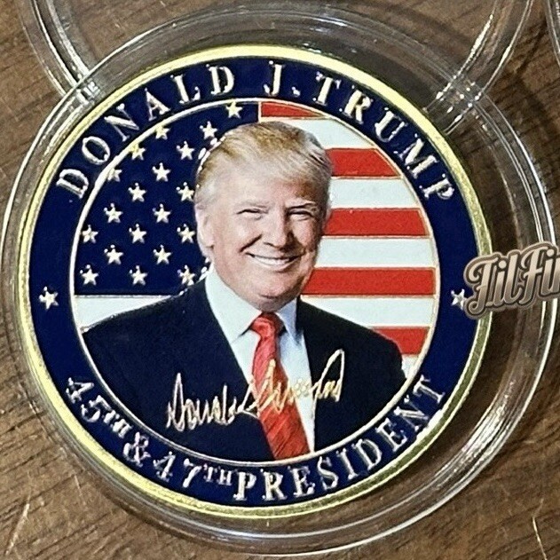 1PC Donald Trump 60th Inauguration Coin Medallion In Acrylic Case 2025 ...