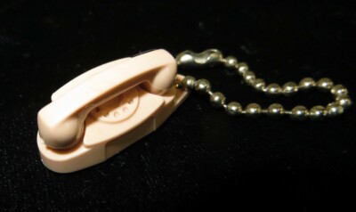 Vintage Bell "The Princess Phone" Rotary Dial Telephone Keychain - NOS ...