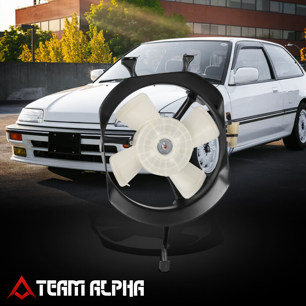 Fits 1988-1991 Honda Civic/CRX 1.5/1.6L A/C Condenser Fan Assembly ...