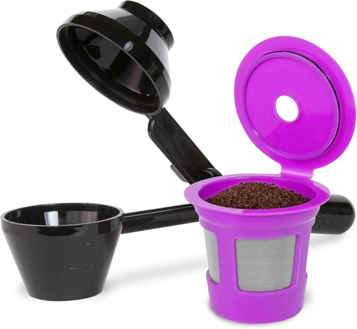 Single Serve Value Pack 1-Stream Reusable Filter Cup/Ez Scoop Perfect ...