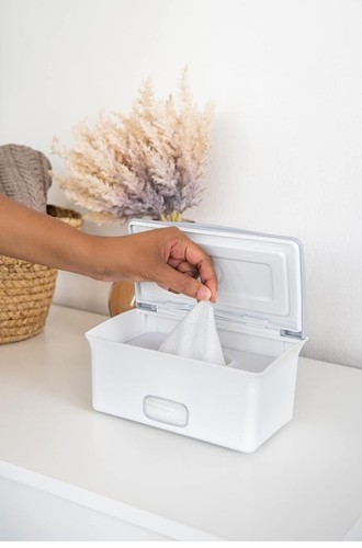 Ubbi gray white wipe dispenser | eBay