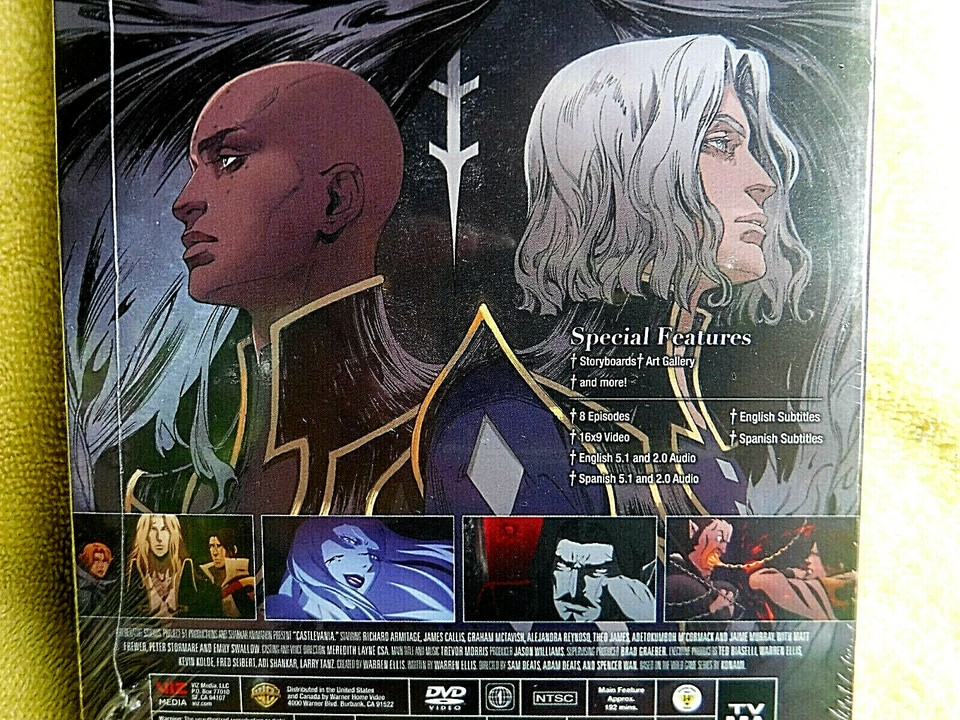 BRAND NEW/SEALED DVD SET! CASTLEVANIA COMPLETE 2ND SEASON + SLIPCOVER ...
