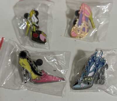Disney PRINCESS SHOE Pins lot of 4 | eBay
