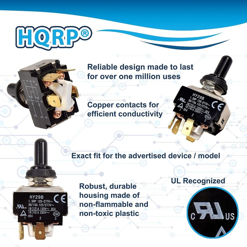 Toggle Switch for Husky Brute HT87452 HB3000 HB4500 Electric Trailer ...