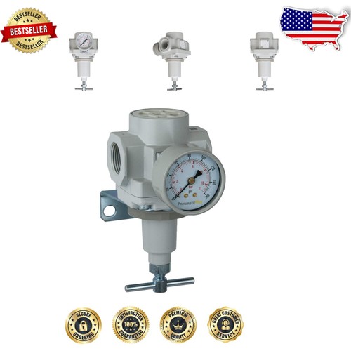 Durable 1" NPT T-Handle Pressure Regulator - Ideal for Pneumatic ...