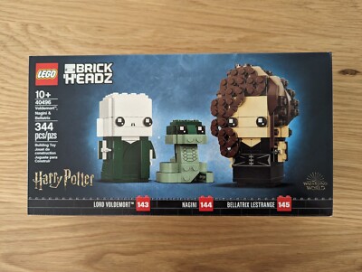 LEGO BRICKHEADZ: Voldemort, Nagini & Bellatrix (40496) - NEW SEALED ...