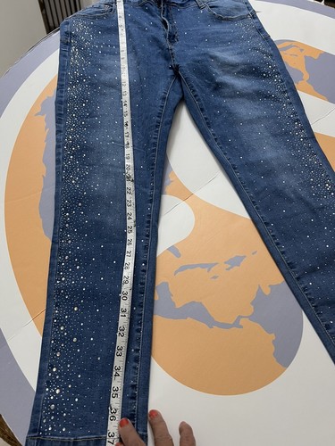 Jean’s High Rise Brand Red-seventy Denim Women’s Sz 48 Mid Blue With ...