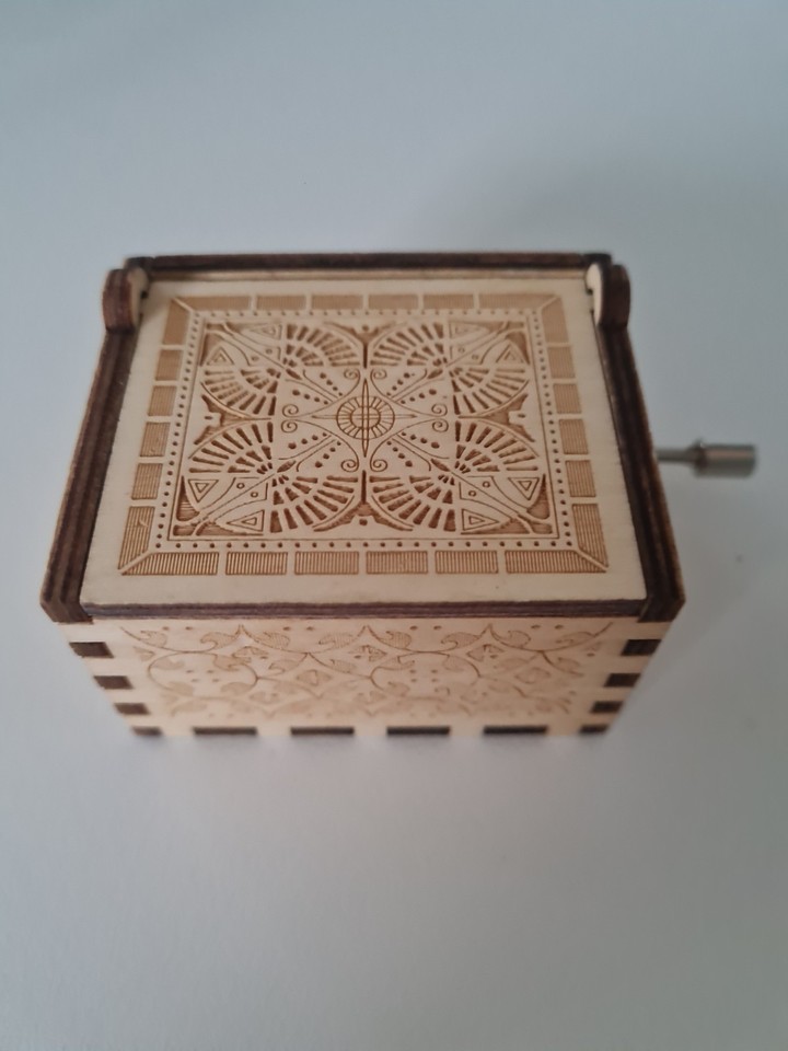 Small Wooden Carved Wind Up Hand Crank Music Box Job Lot | eBay UK