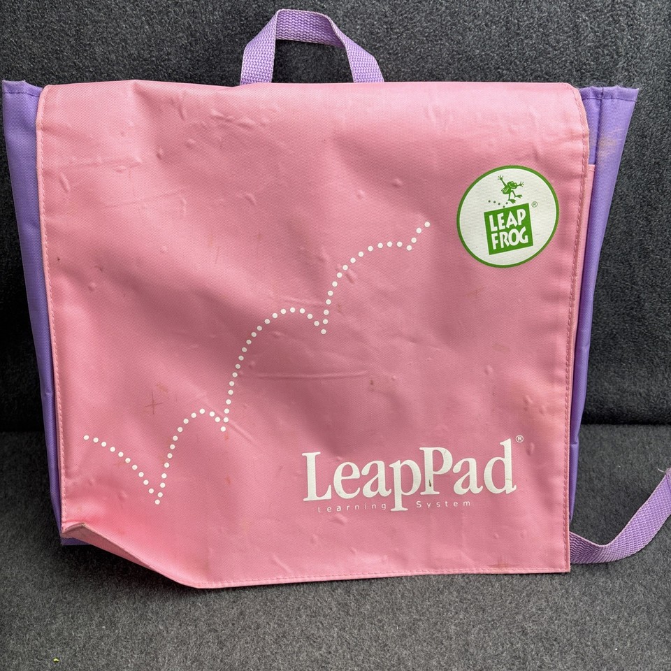 VTG 2001 LeapFrog Leap Pad Learning System Console Blue Green W/ Bag ...