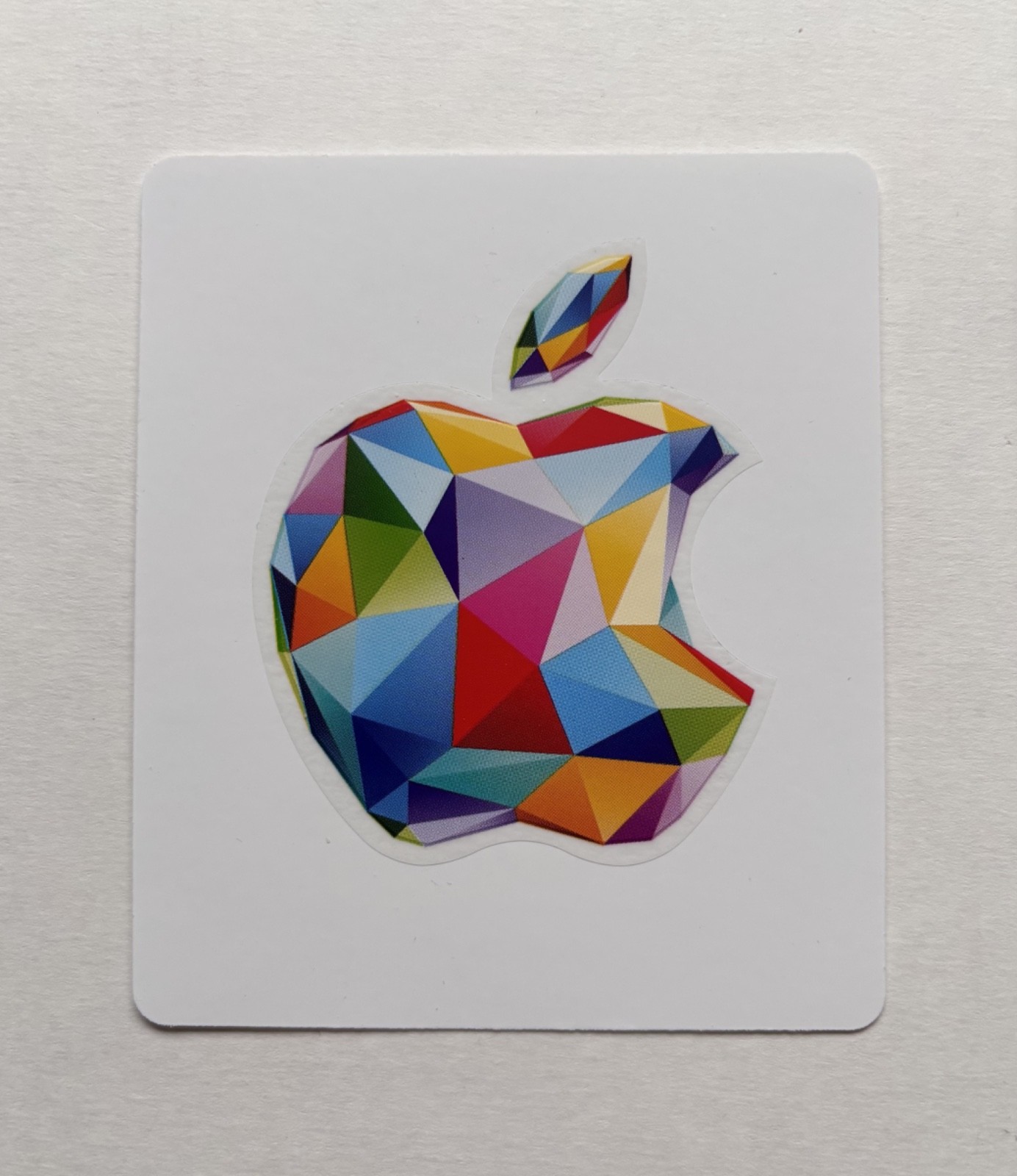 Apple Logo Sticker Decal Geometric Art from Gift Card | eBay UK