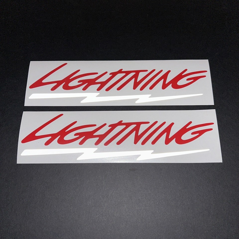 SVT Ford LIGHTNING Decal Stickers Red w/ Reg or Reflective White | eBay
