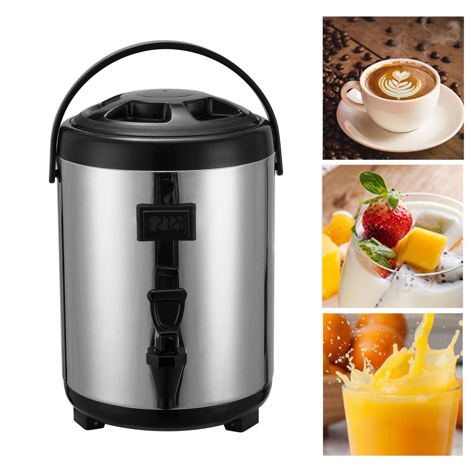 12L Insulated Hot and Cold Beverage Drink Dispenser Server Stainless ...