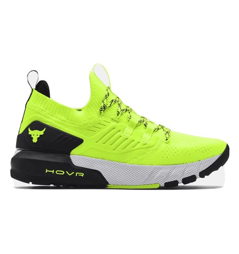 Men Under Armour UA Project Rock 3 Training Shoes Yellow Black White ...