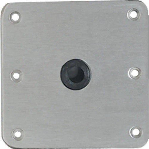 Boat Seat Base Plate Stainless Steel 3/4" Pin Nylon Bushing 7" x 7 ...