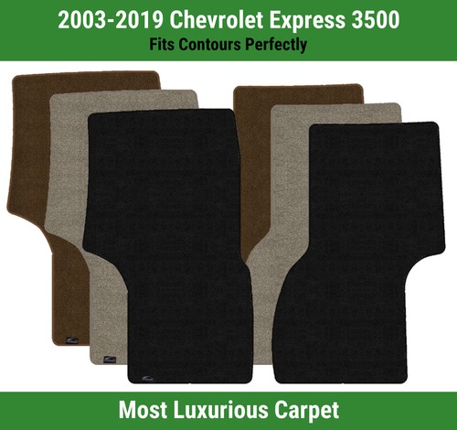 Lloyd Luxe Front Row Carpet Mats for 2003-2019 Chevrolet Express 3500 ...