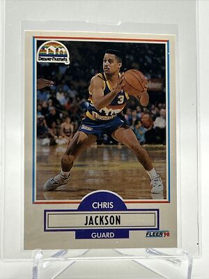 1990-91 Fleer Update Chris Jackson Rookie Card #U-25 NM-Mint FREE ...