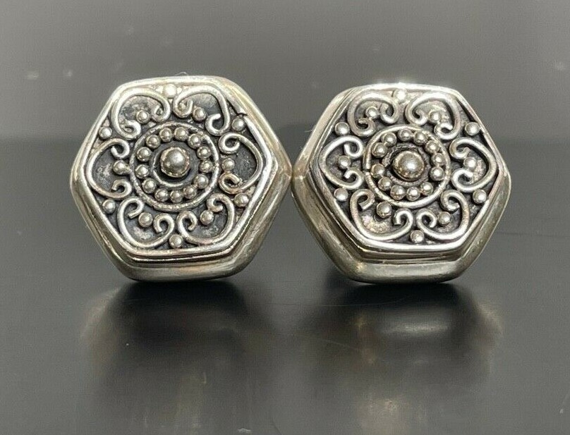 ATI INDONESIA 925 STERLING SILVER STUD EARRINGS - Gem