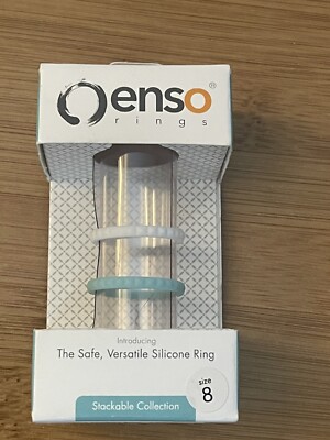 Enso Woman’s Silicone Stackable Rings Set Of 2 Size 8 *Brand New* Work ...
