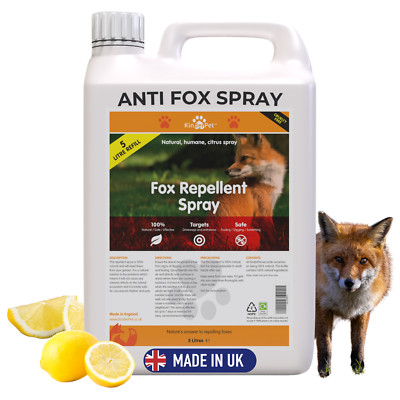 Eco FOX Repellent BIG VALUE 5L REFILL Stop Foxes In The Garden Safe ...