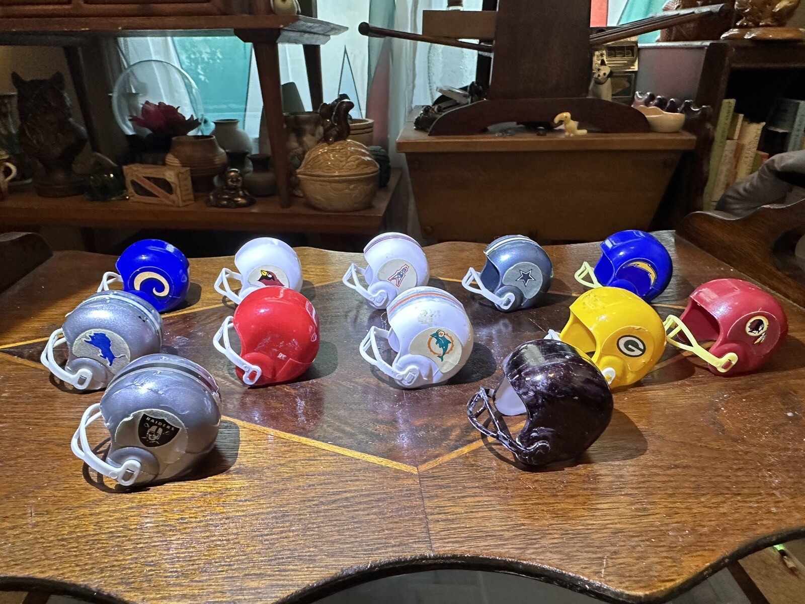 Lot Of 12 Vintage NFL Mini Gumball Vending Machine Football Helmets | eBay