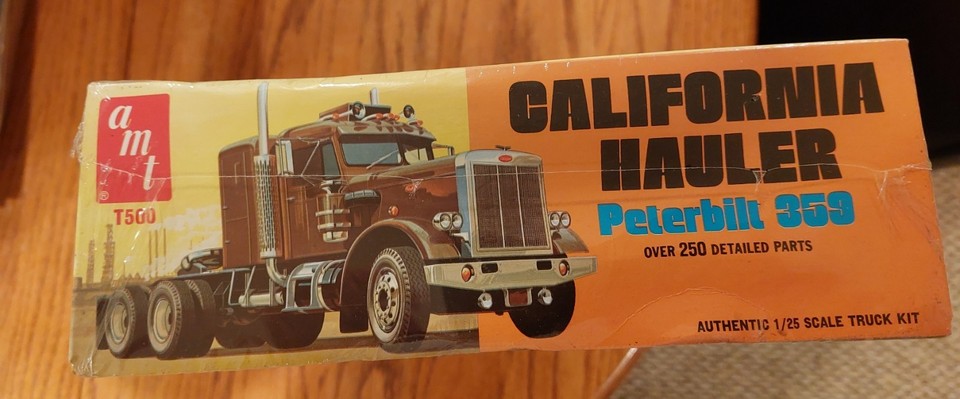 AMT Peterbilt 359 California Hauler W/Sleeper Model Truck Kit. NOS T500 ...