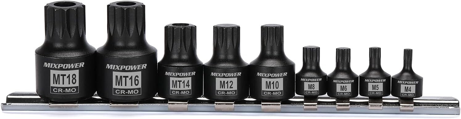 New Low Profile Impact Triple Square Bit Socket Set, Solid One Piece ...