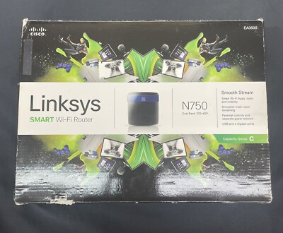 Linksys EA3500 N750 Dual-Band Smart Wi-Fi Router with Gigabit and USB ...
