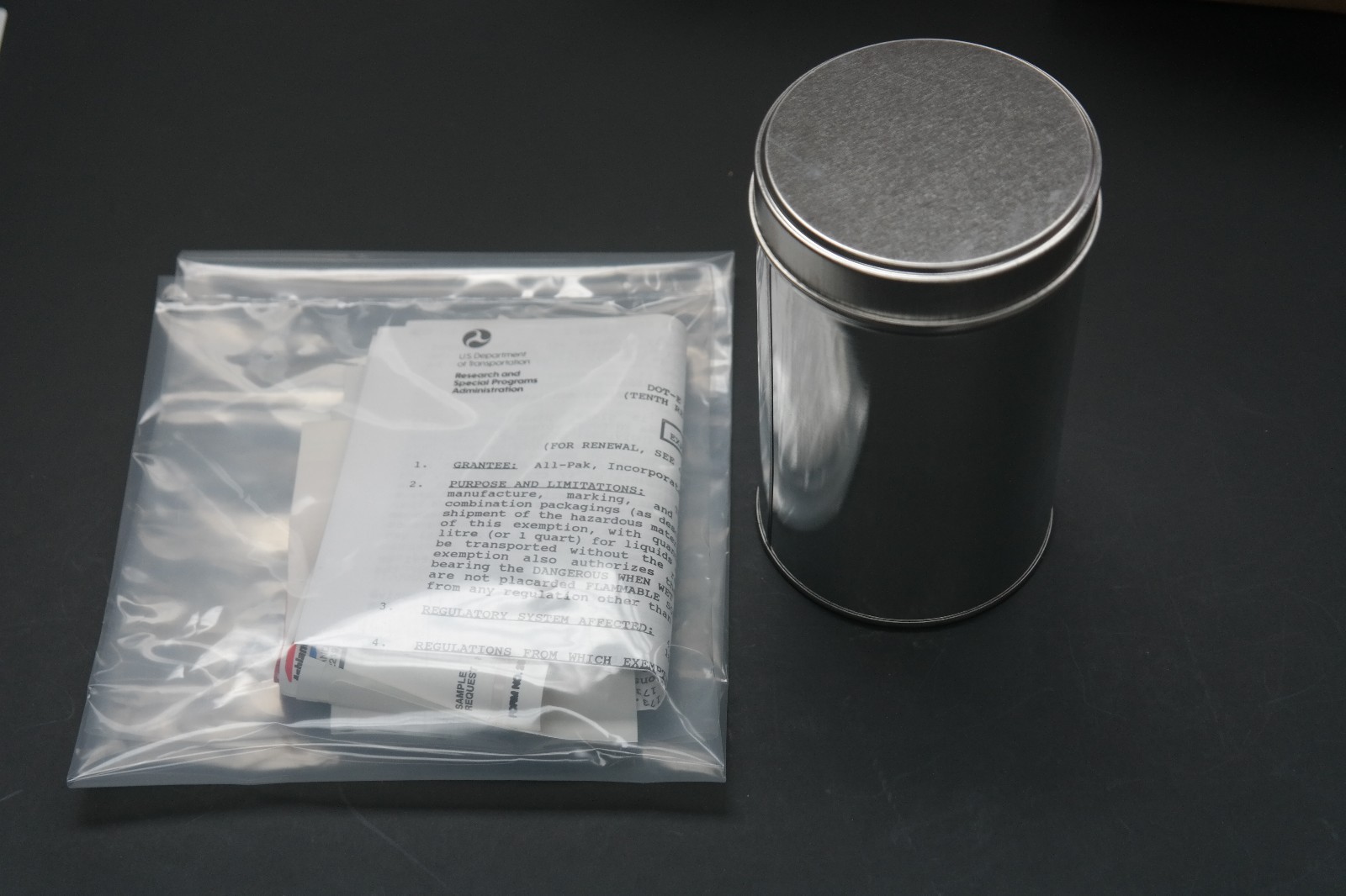 LOT OF 3 NEW ASHLAND ALL-PAK STURDEE-SEAL HAZARDOUS MATERIALS SHIPPERS ...
