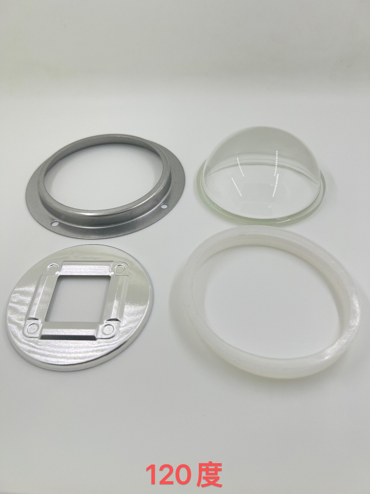 78mm Led Glass Lens Reflector 90 120 Degree for High Power 10W to 100W ...