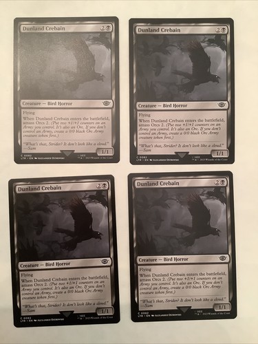 MTG LOTR: X4 DUNLAND CREBAIN (Creature) Common 0082 | eBay