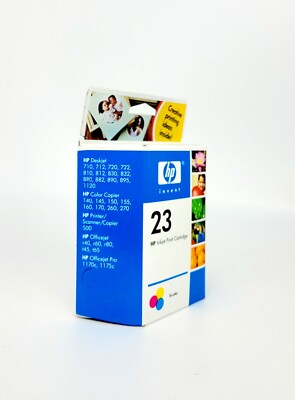 Genuine HP 23 Tri-Color Ink Cartridge sealed EXP:03/2006 Deskjet 710 ...