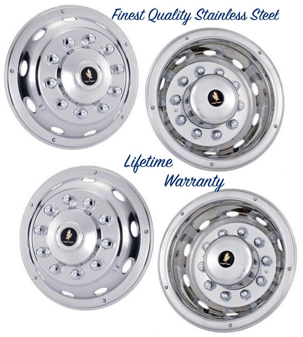 22.5" Universal Mack Wheel Simulator Rim Liner Hubcap Covers | Genuine ...