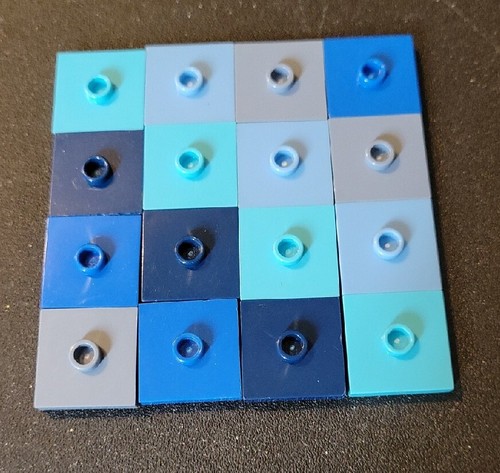 LEGO Azure Light Blue Sand Blue Dark Blue 2x2 Flats With 1 Dot | eBay