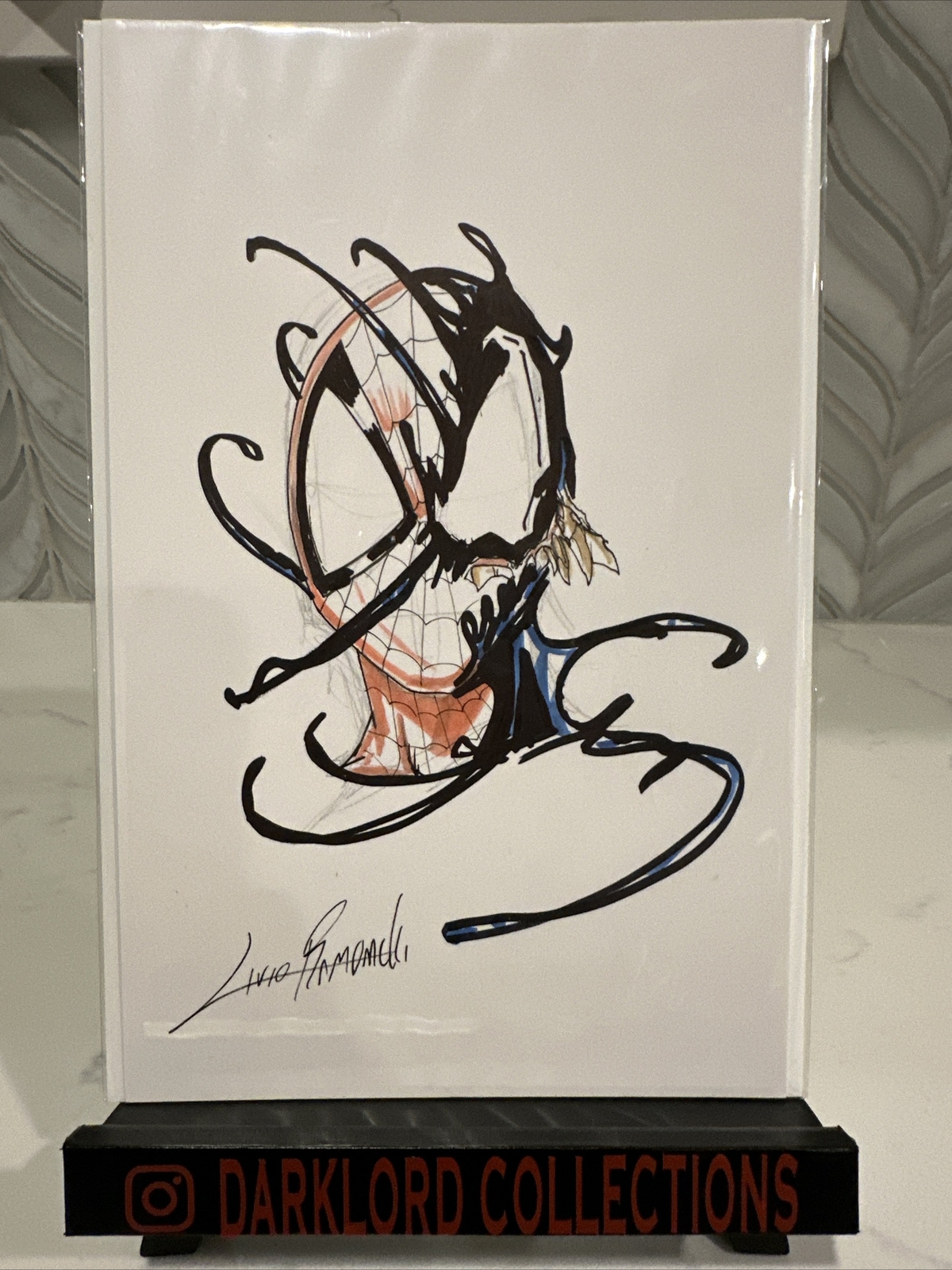 Original Sketch Comic Size Of “Venomized Spider-Man”. By Livio ...