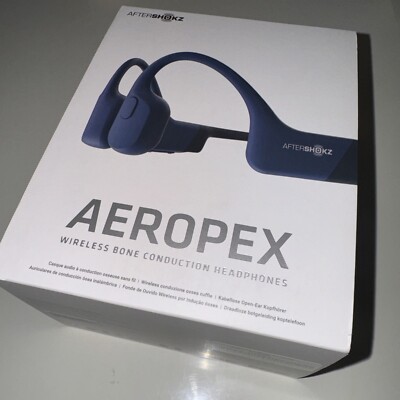 AfterShokz Aeropex Open-Ear Bone Conduction Wireless Headphones - Blue ...