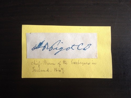 DAVID RICHARD PIGOT - IRISH JUDGE & CHIEF BARON OF THE EXCHEQUER ...