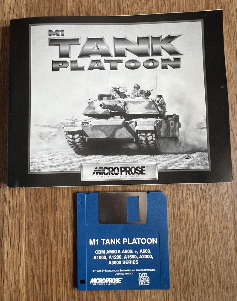 Micro Prose M1 Tank Platoon Amiga Commodore Computer Game 1990 UNTESTED ...