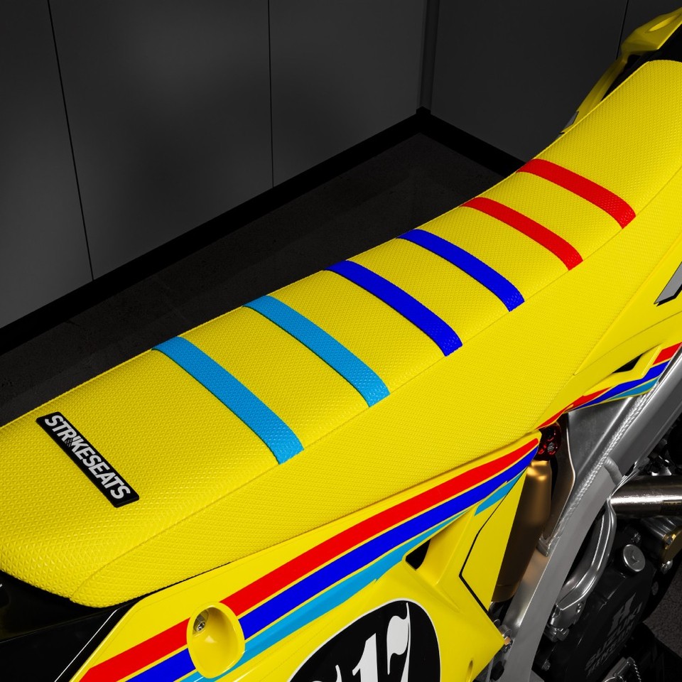 For Suzuki DR650 2003 Strike Gripper Ribbed Seat Cover Black-Black ...